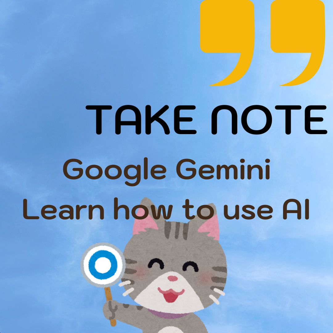 Take note : Google Gemini จาก Live01-Learn how to use AI (x Gemini ...